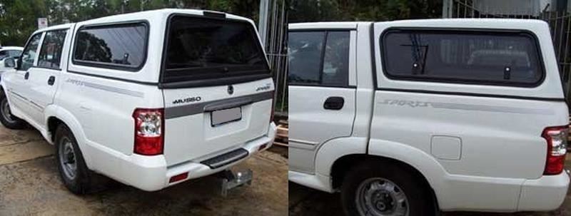 Ssangyong Musso Sports Textured Finish Styleside Canopy